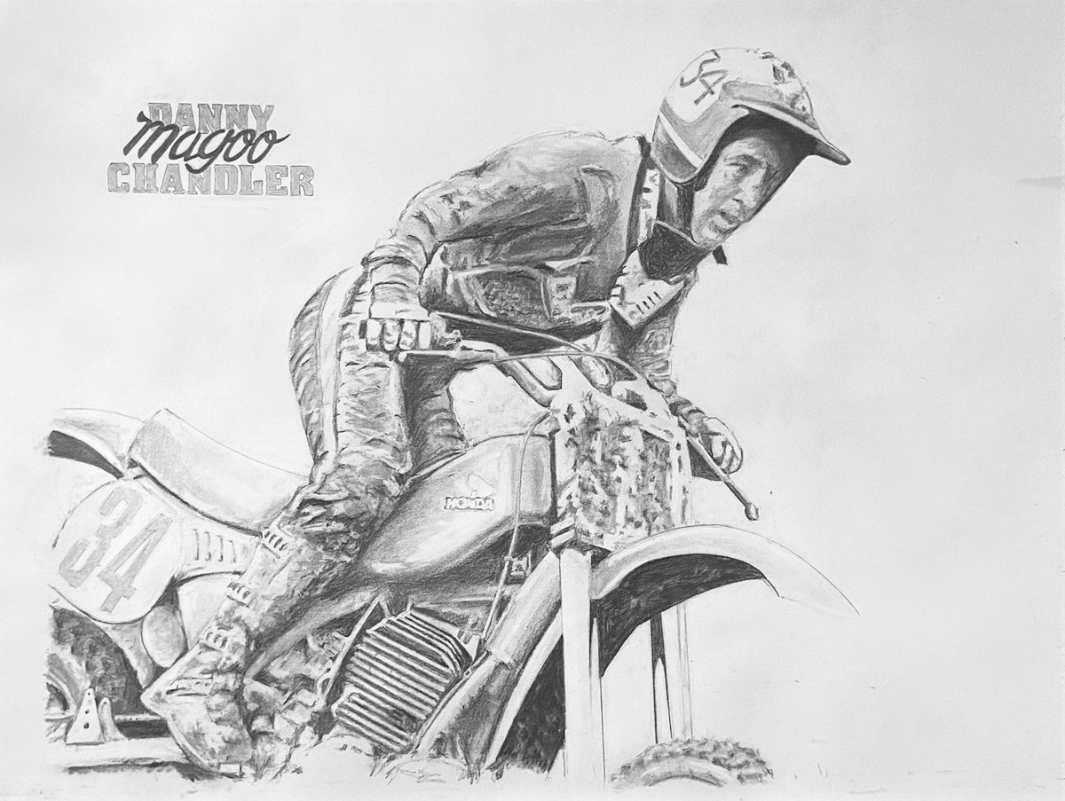 Original Drawing Danny "Magoo" Chandler 1982 US MXGP Overall Champion ...